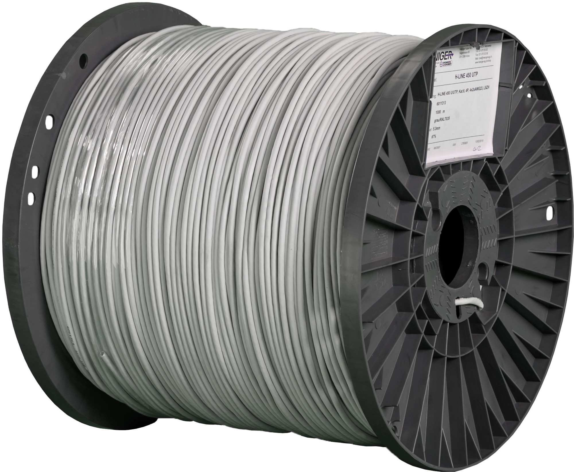 H-LINE 450 Datenkabel U/UTP 4x2x0.54 - Heiniger Kabel AG